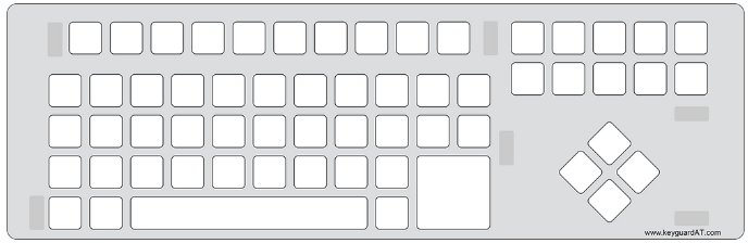 BigKeys LX Keyboard Keyguard | Alt+Shift